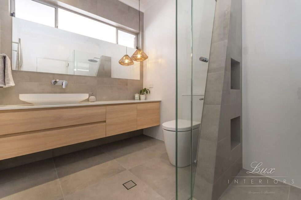 How a Nib Wall Can Work in Your Bathroom | Lux Interiors